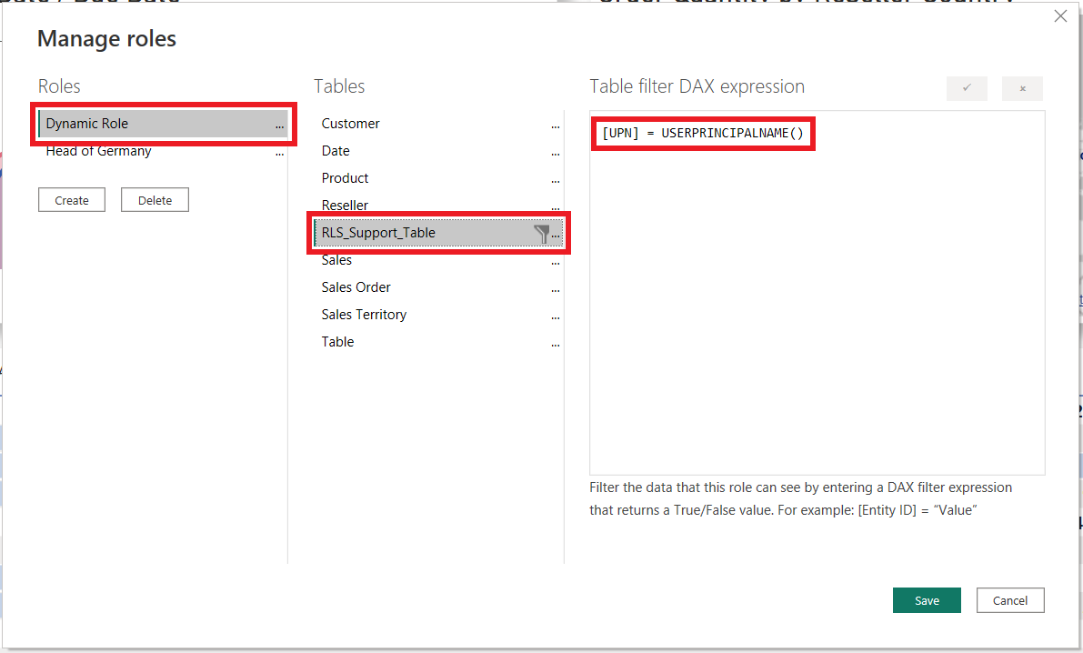 Static and dynamic Row-level-Security in Power BI - Syntera